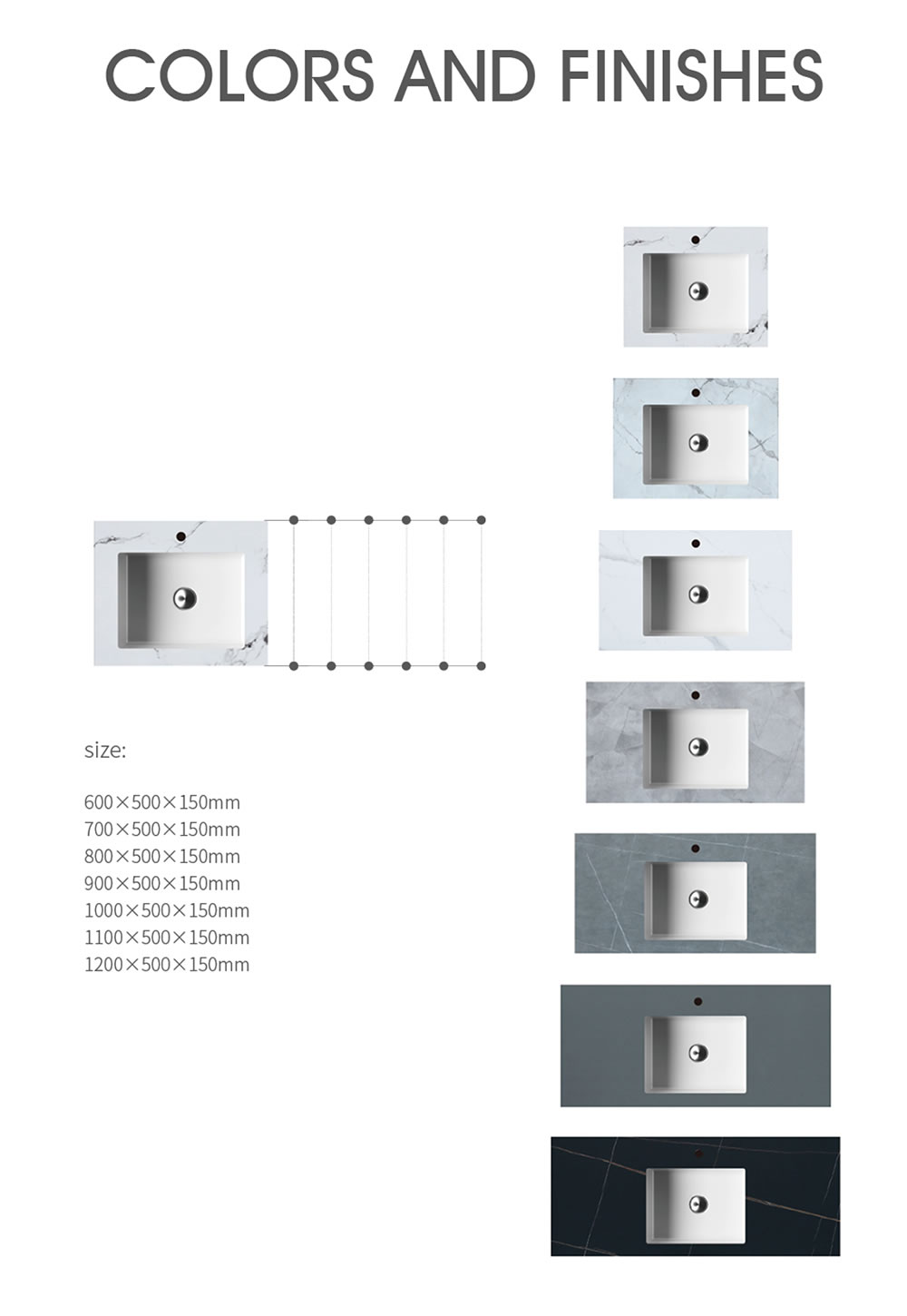 Colors And Finishes - Amaze Sanitary Ware | 品美陶瓷